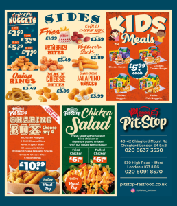 Pit-Stop Fast Food – Ilford & Chingford's Best Burgers